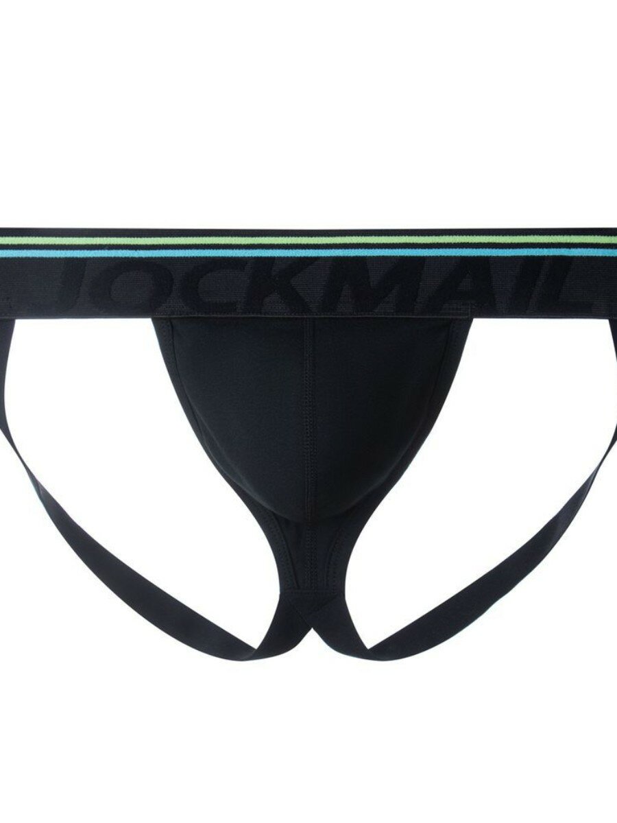 Трусы JOCKMAIL JM4059-2, мужские, джоки, 95% хлопок, 5% эластан, черные, размер XL(50)