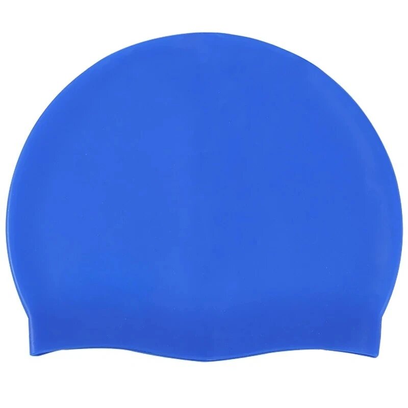 Силиконовая шапочка для плавания, унисекс Синий, C164-blue-1pcs