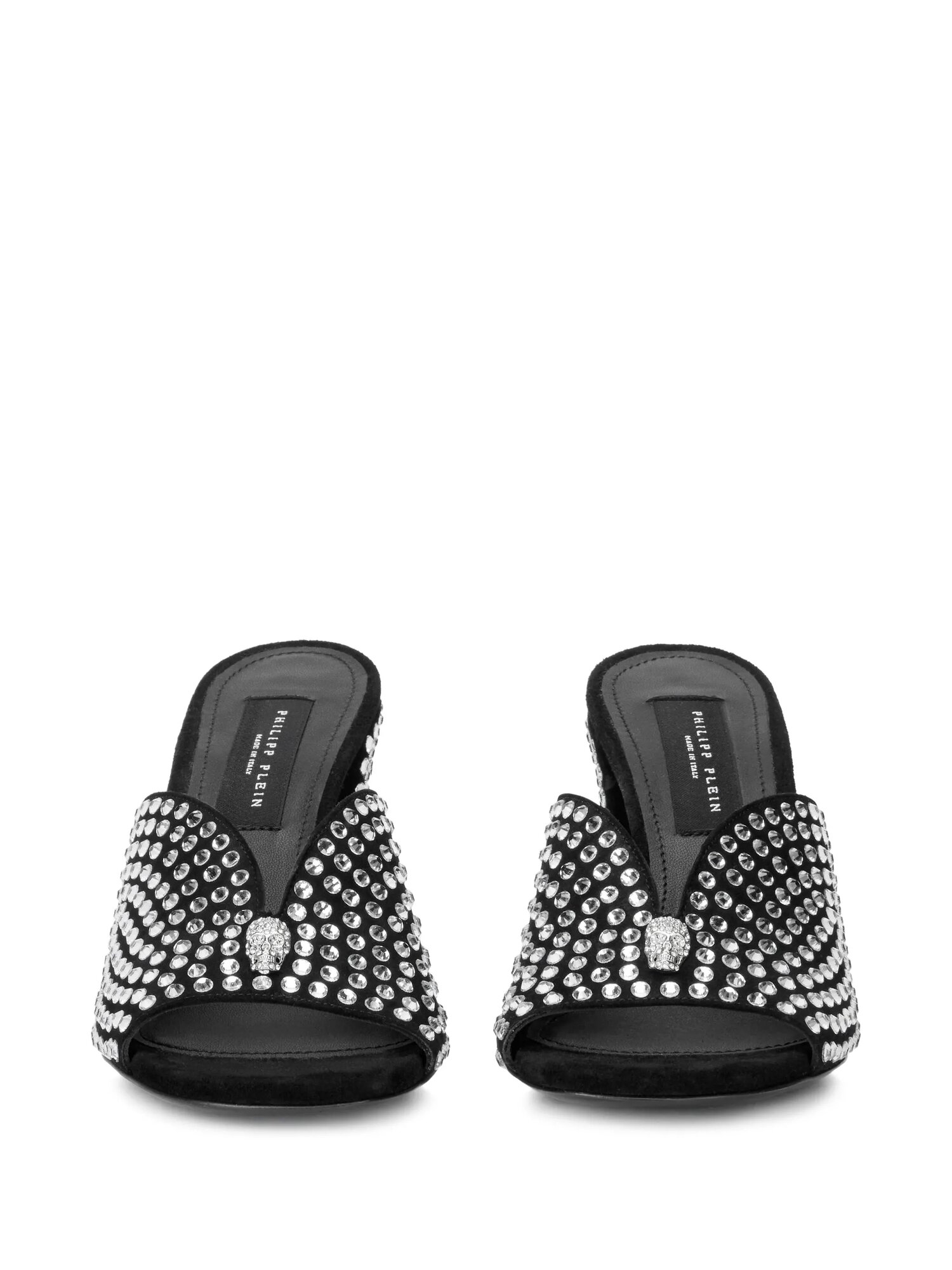 Босоножки PHILIPP PLEIN Rhinestone suede sandals, размер 40 — фото 1