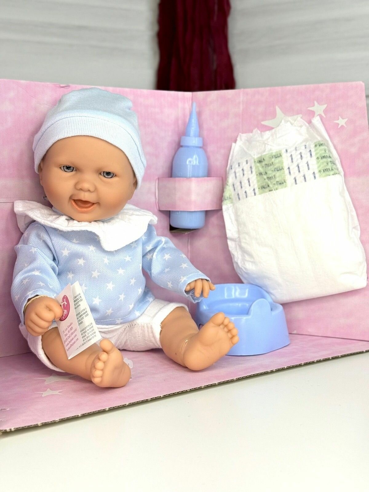 Кукла Пупс BERJUAN виниловый 30 см Baby Pipi