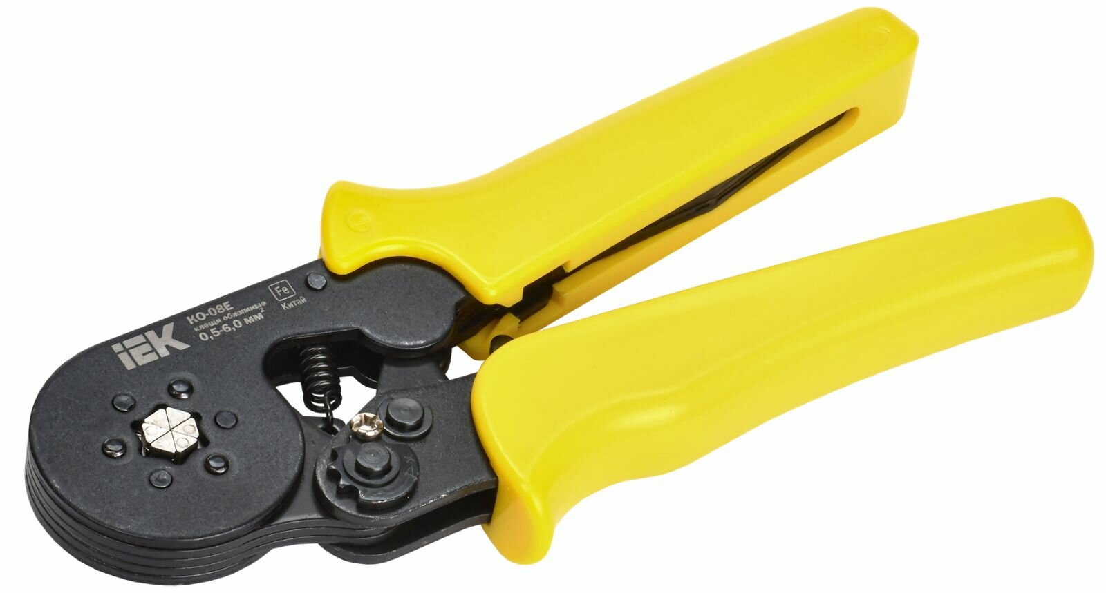 Клещи обжимные IEK шестигранный, для наконечников-гильз, сечение 0,5-6 мм2