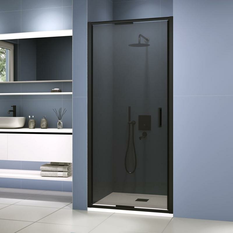 RGW Душевая дверь RGW SV-05-2B 90х200, профиль - черный, стекло - Тонированное