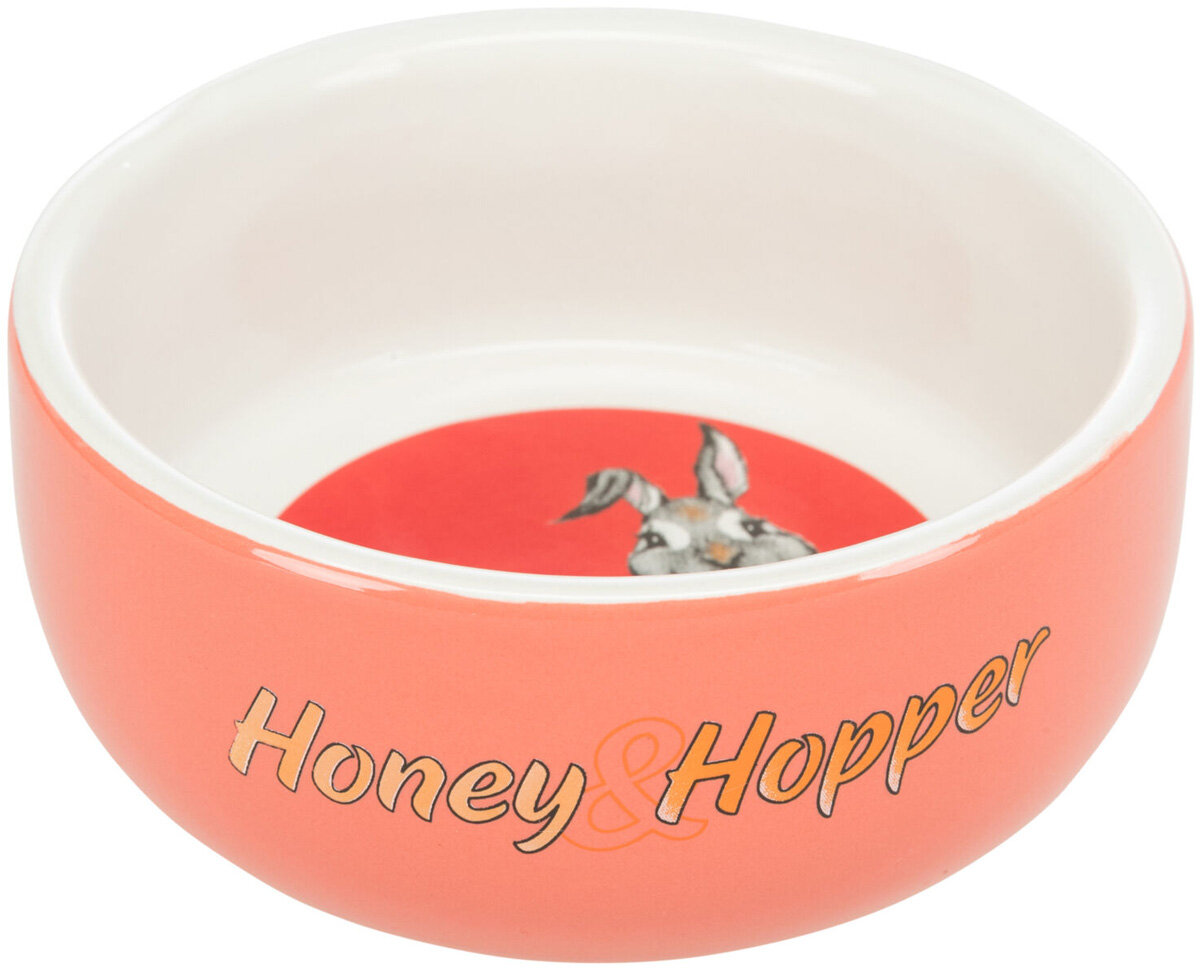 Миска керамическая для грызунов Trixie Honey & Hopper 0,25 л (1 шт)