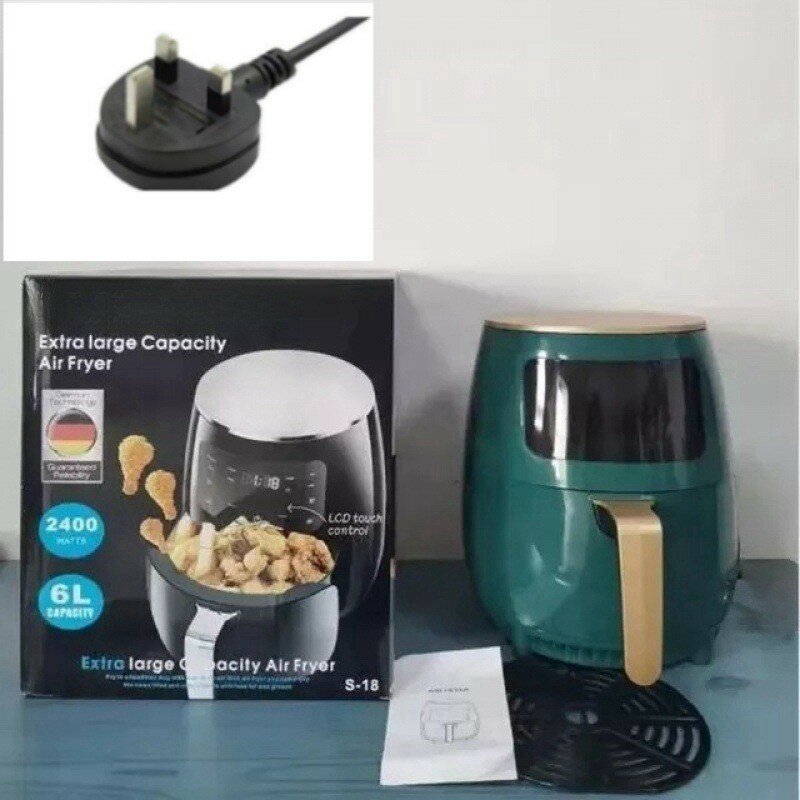 8L Визуальная фритюрница для дома, большая емкость, машина для картофеля фри, умная многофункциональная электрическая фритюрница Airfrye