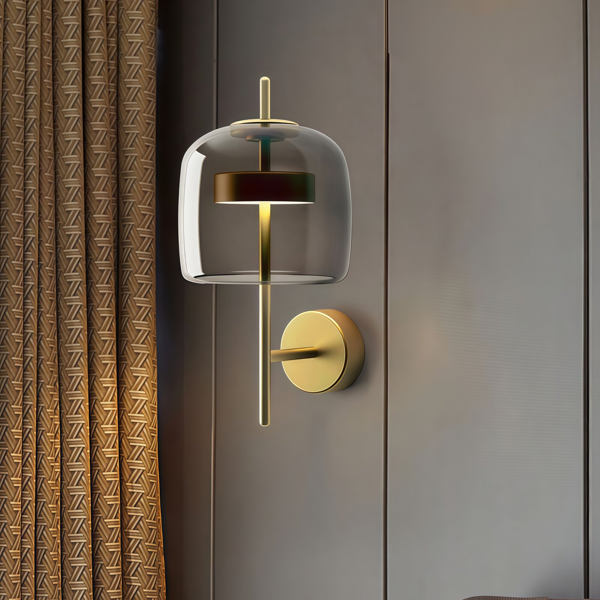 Лампа настольная Clear Lighting ZQ-LJ, LED, декоративная, IP10, тёплое свечение, Высота 56 см, цвет дымчатый