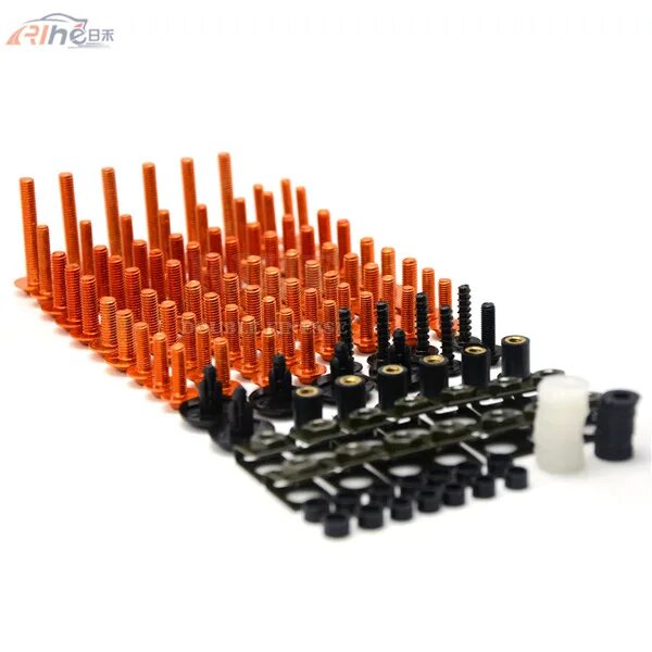 Универсальный винтовой крепеж для обтекателей мотоцикла для Kawasaki ER6F ER6N NINJA 300 ZX6R orange