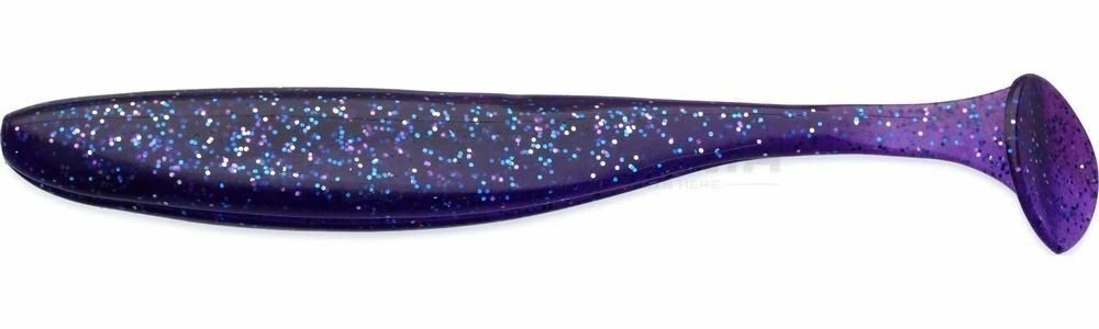 Приманка силиконовая мягкая съедобная, виброхвост Keitech тонущий Easy Shiner 6.5" EA#04 Violet