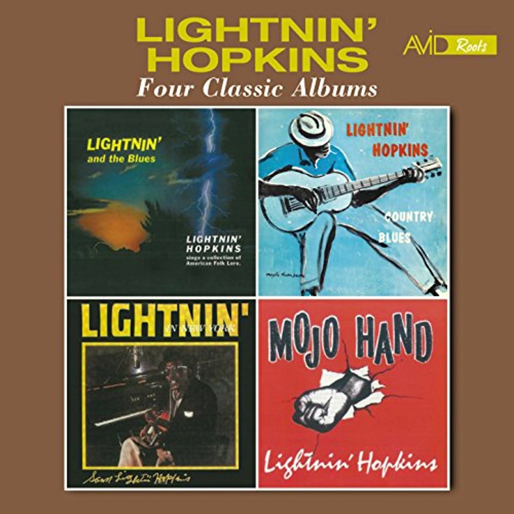 CD диск Lightnin' Hopkins - Lightnin' And The Blues/ Country Blues/ In New York/ Mojo Hand (2CD) 2016