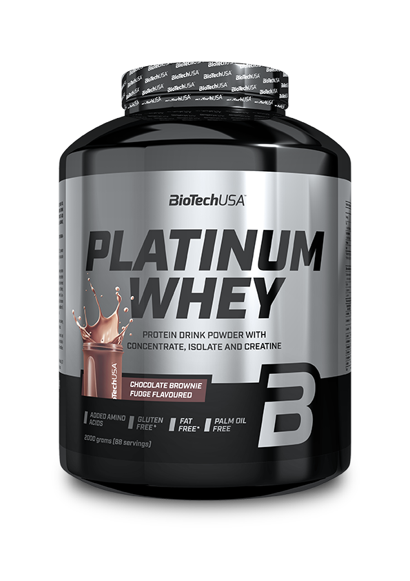 Протеин BioTechUSA Platinum Whey 2000 г. Шоколадный Брауни