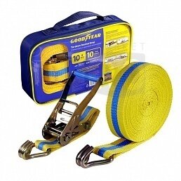 Ремень крепления груза с храповиком 8м 2т (Goodyear)