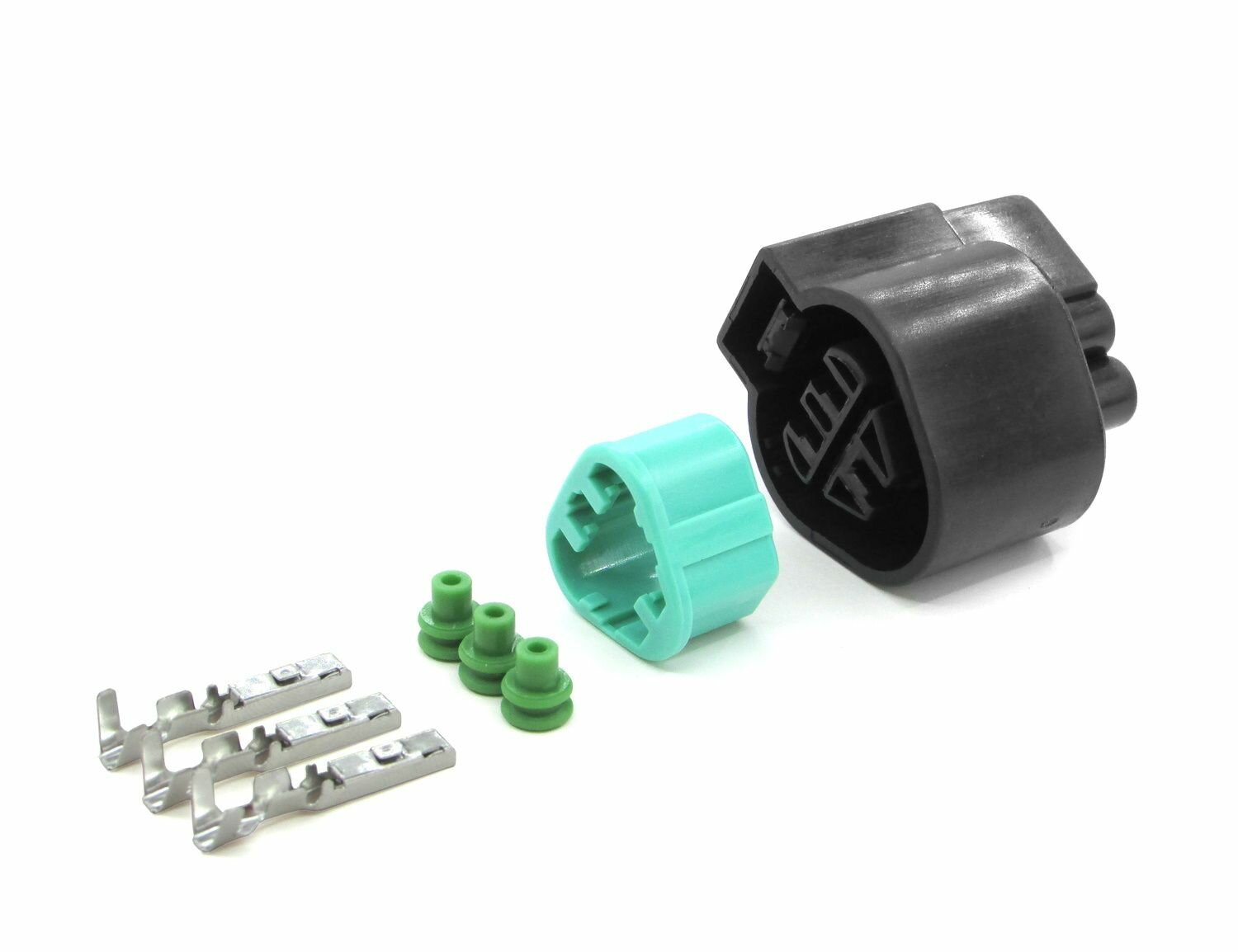 Разъем (3pin) 3 контакта ДХО, ПТФ, электрокорректора фар, боковых повторителей поворота для Hyundai, Kia (Cargen)