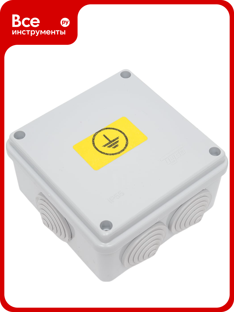 Распределительная коробка Рувинил Тусо для открытой проводки 100x100x50 мм уравнивания потенциалов 67050УП