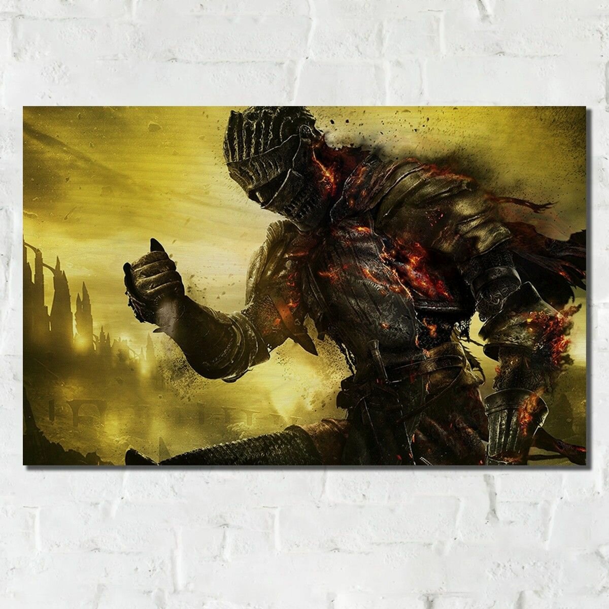 Картина интерьерная на дереве Dark Souls 3 Дарк соулс, Миядзаки, Ремастер - 14147