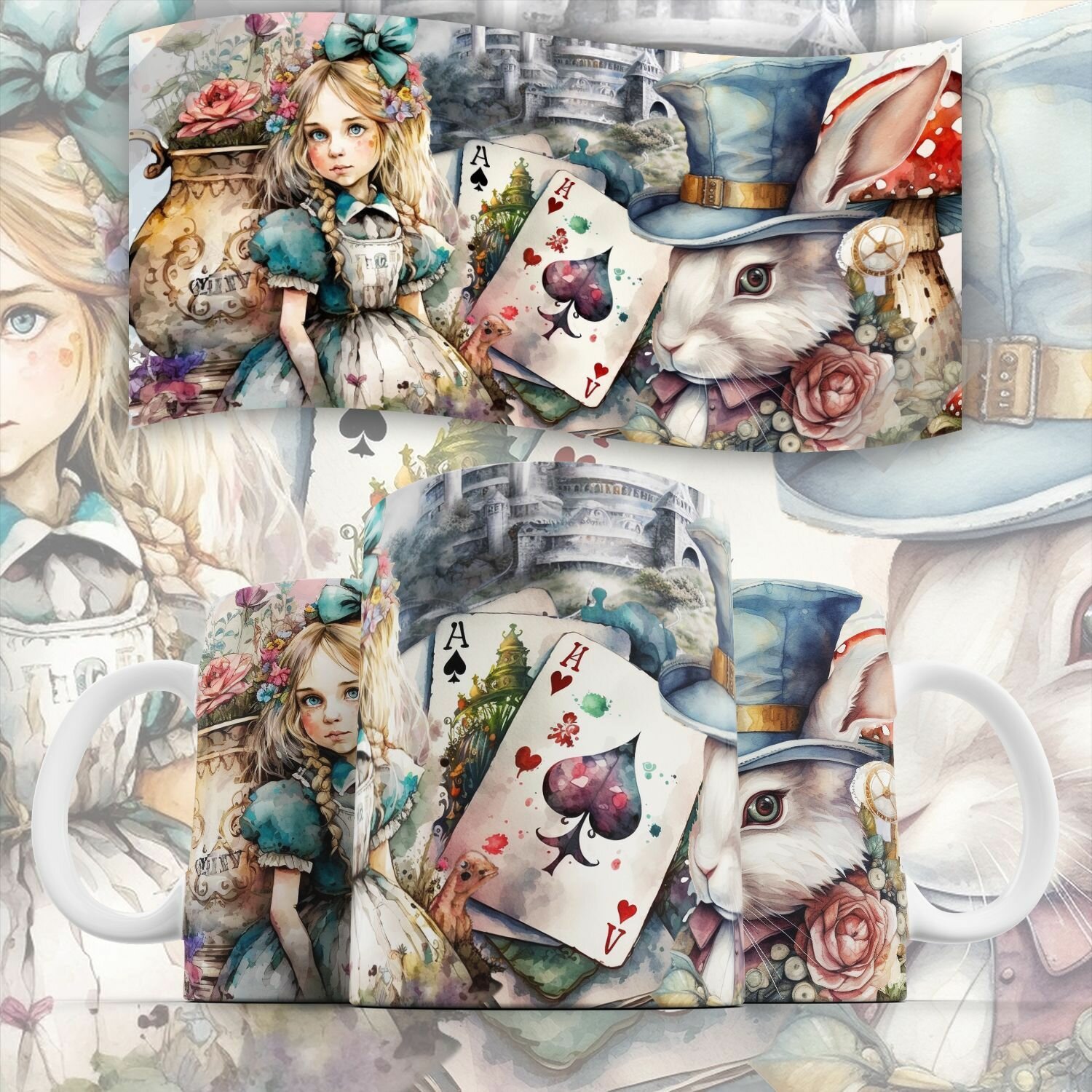 Кружка "Алиса в стране чудес" Forte Print 330мл