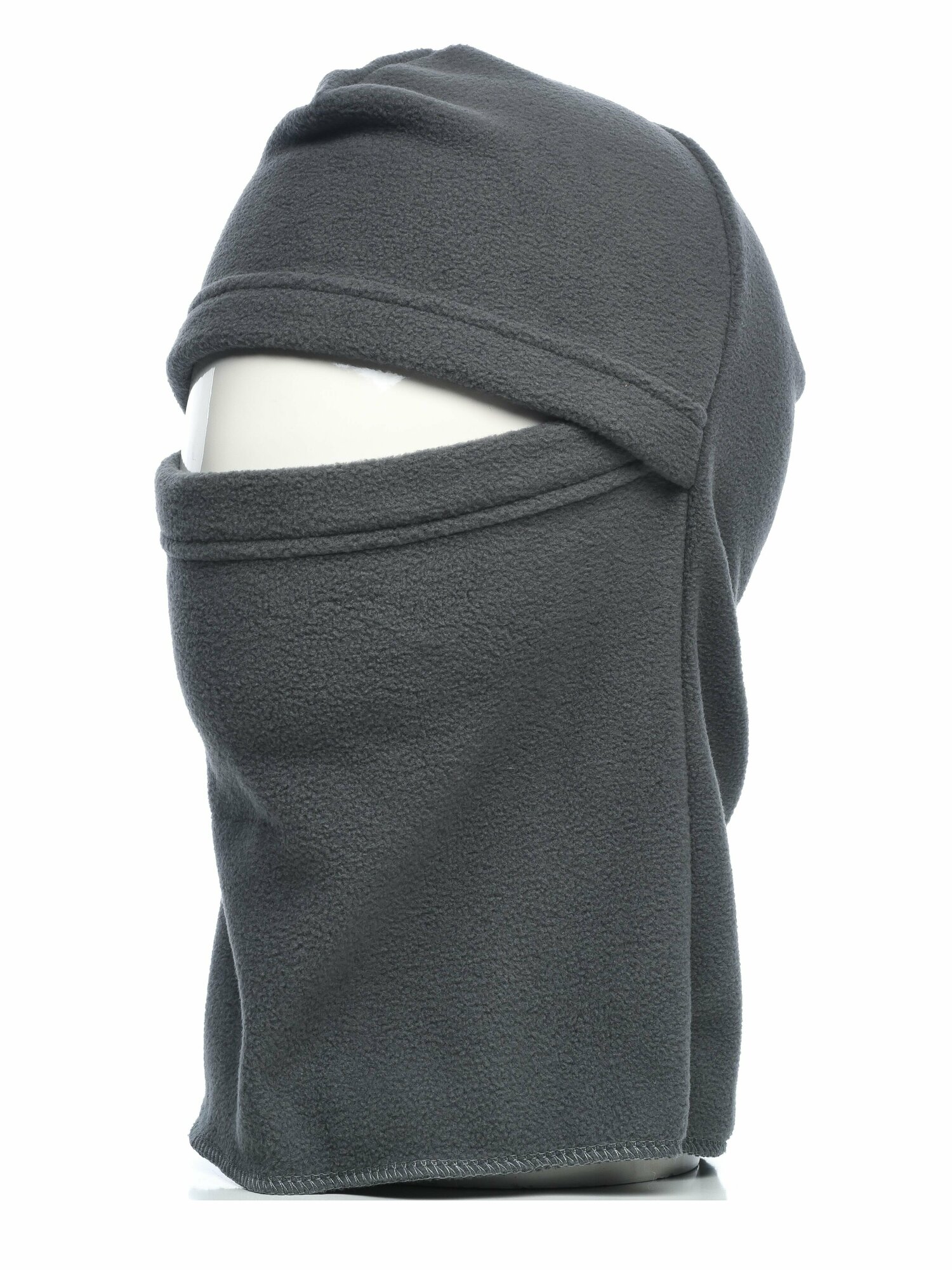 Балаклава мужская зимняя тактическая военная Huntsman Флис, подшлемник мужской зимний теплый для охоты и рыбалки, 180 г/м, цвет серый (р.58-60)