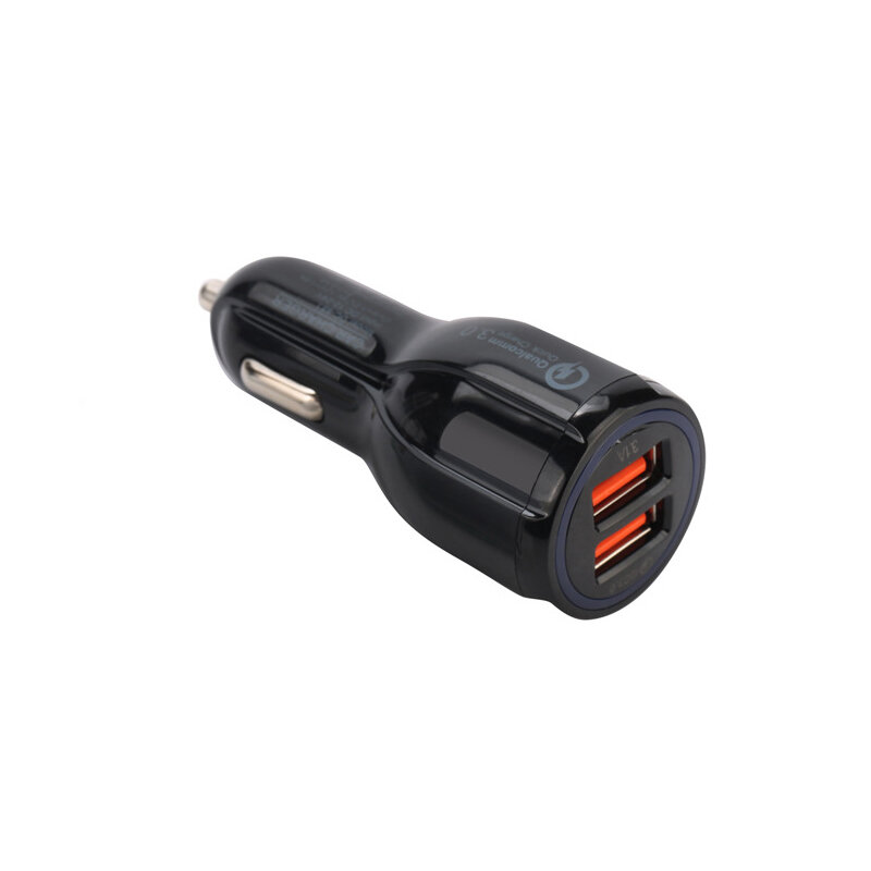 Автомобильное зарядное устройство MyPads АЗУ 5V-3.1A/ 9V-1.8A/ 12V-1.8A 2xUSB в прикуриватель с поддержкой быстрой зарядки черный