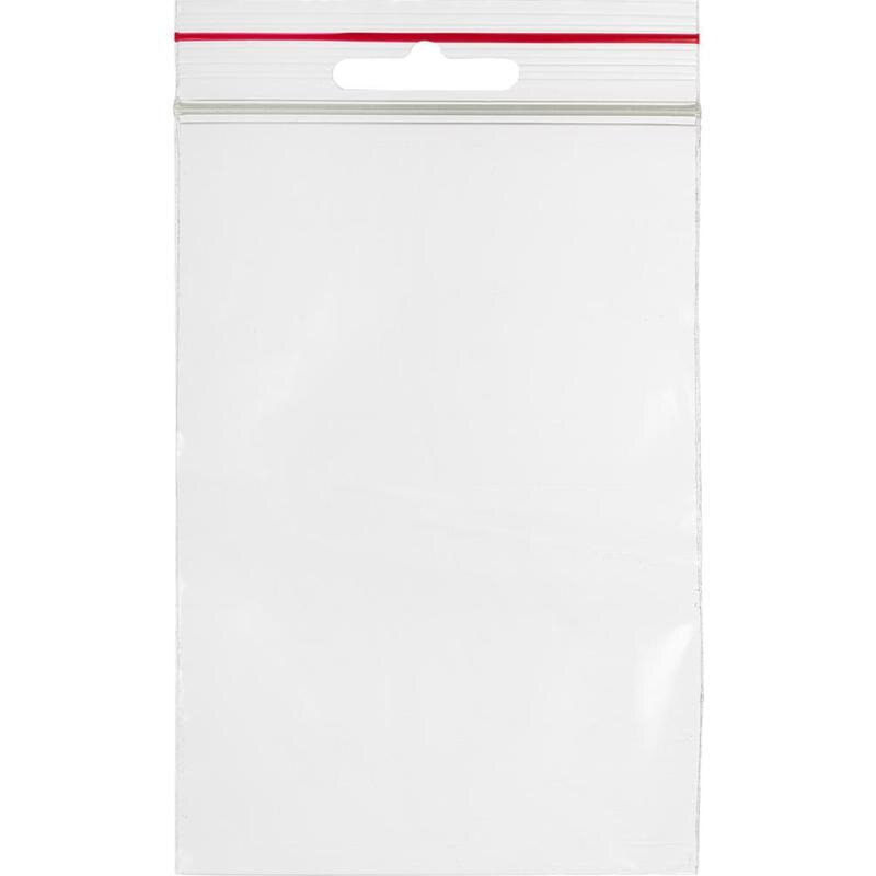 Пакет с замком (Zip Lock) 8х12 см с европодвесом, 60 мкм, 100 шт/уп 1757458