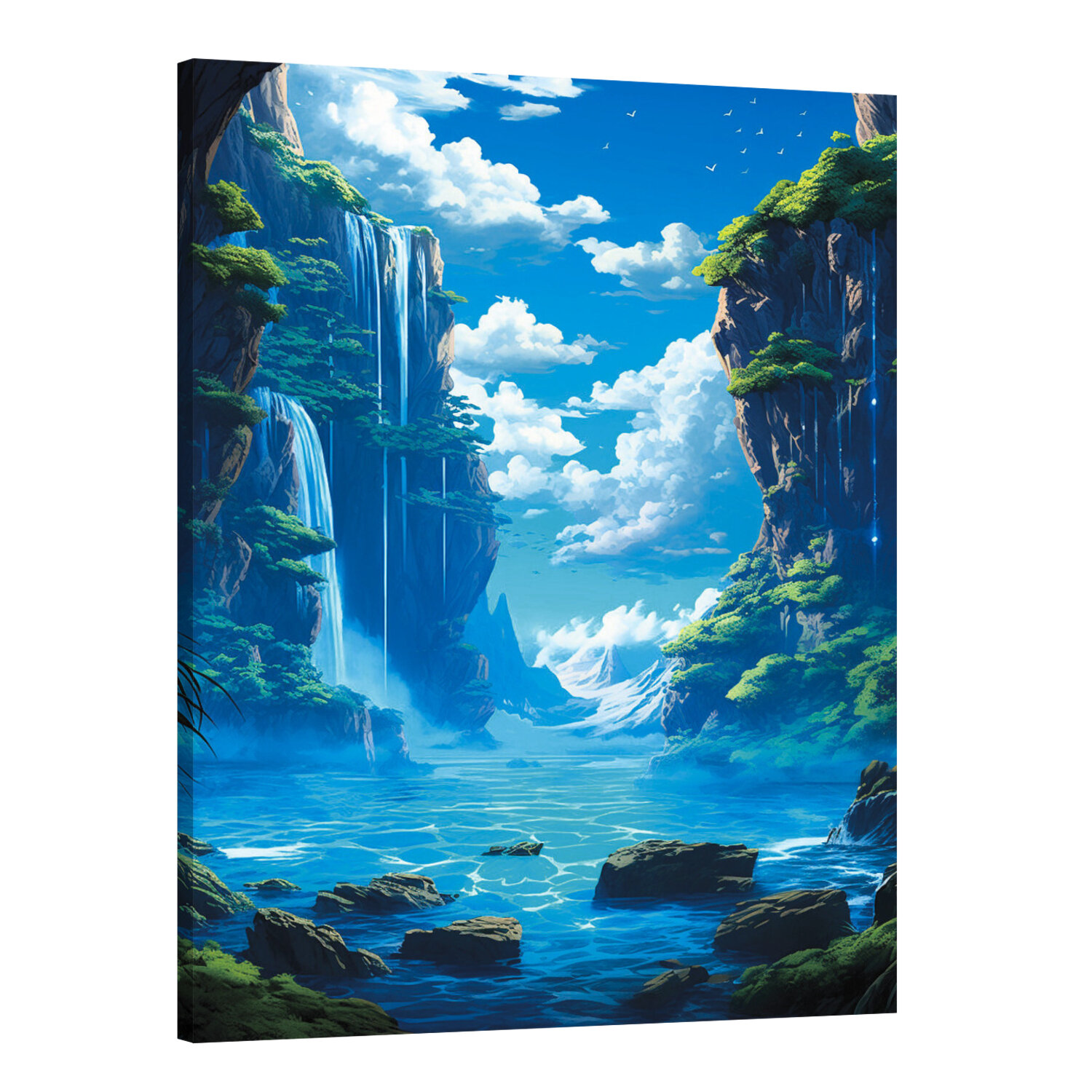 Интерьерная картина 50х70 "Фантастический пейзаж"