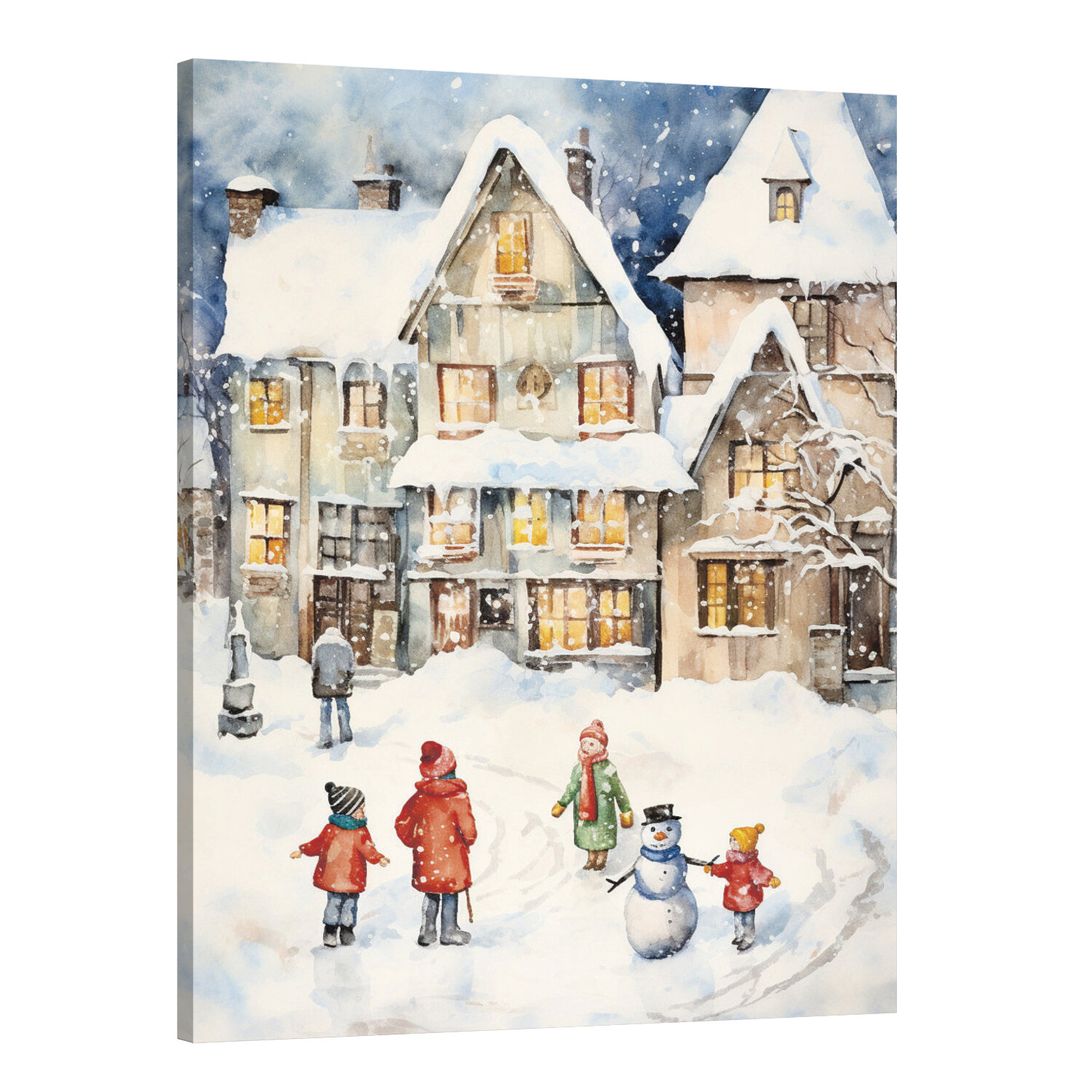 Интерьерная картина 50х70 "Зимний эпос"