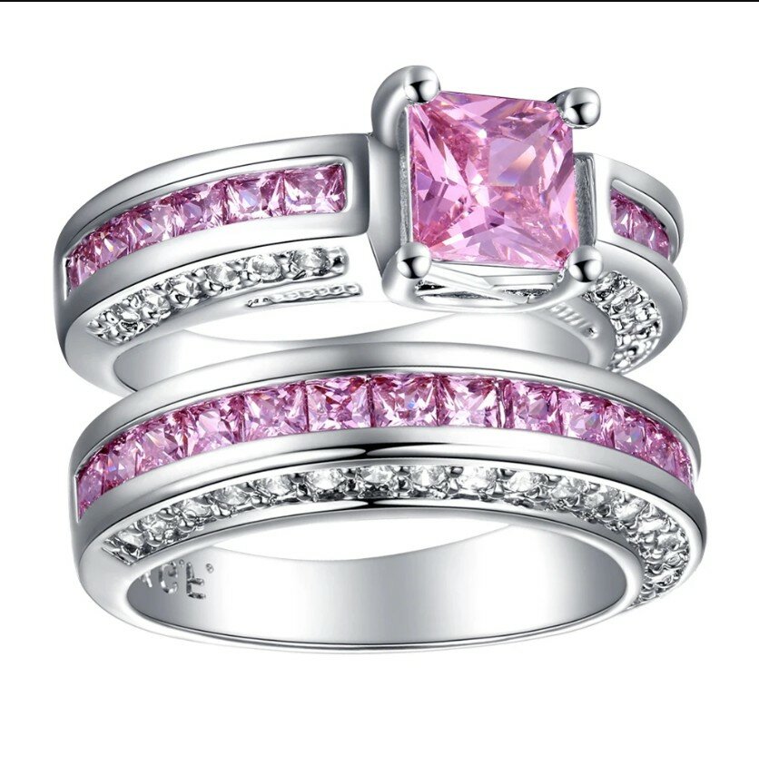 Кольцо помолвочное, фианит