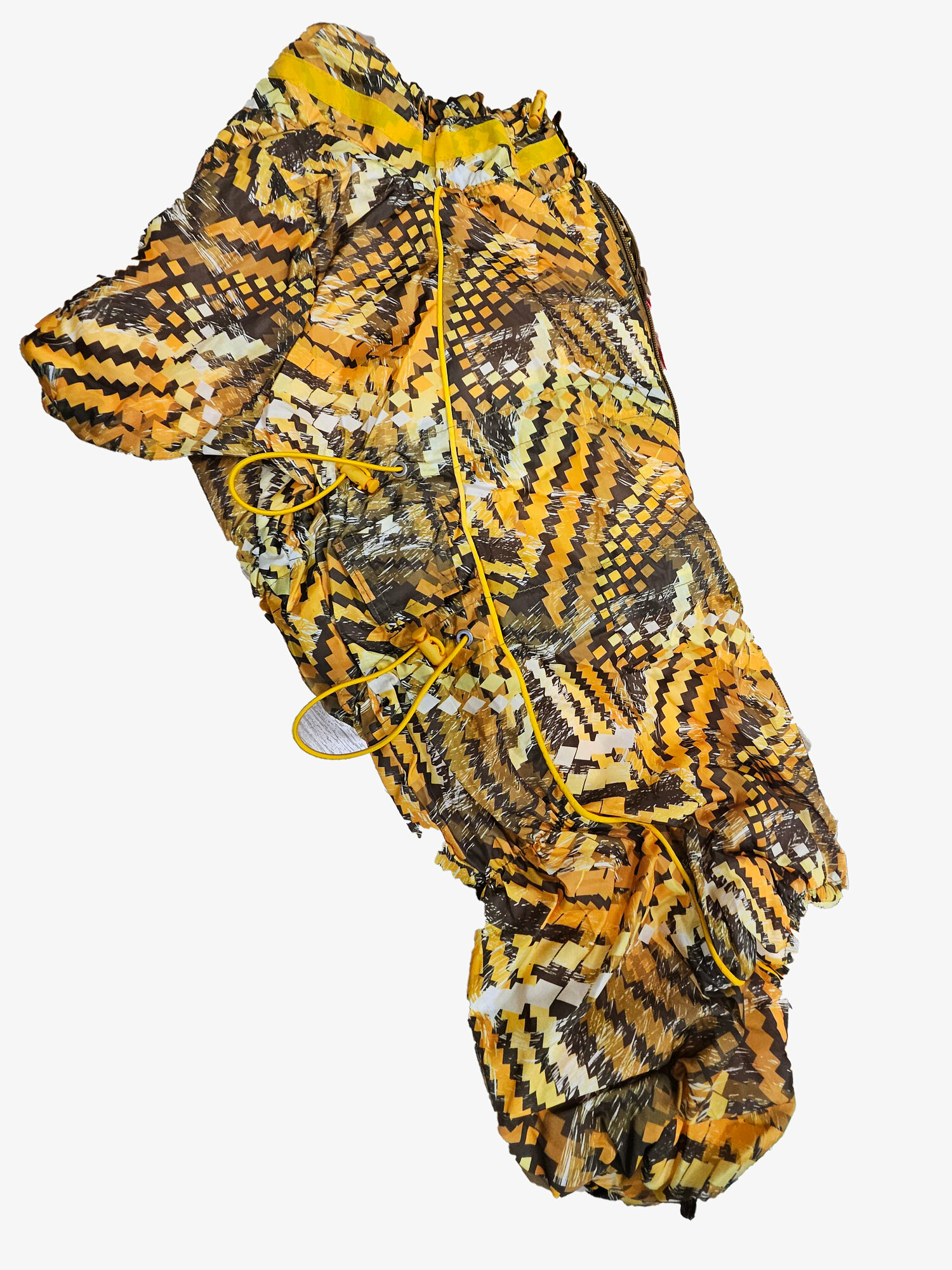 For my dogs комбинезон желто/коричневый для девочек AB2 (америк. булли, англ. бульдог)