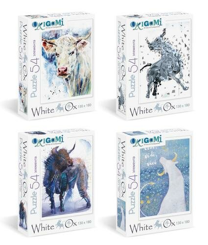 Пазлы Мини 54 деталей. Год Быка. Вид 2 (Символ года) (в ассртименте) 05338, (ООО "Оригами") ()