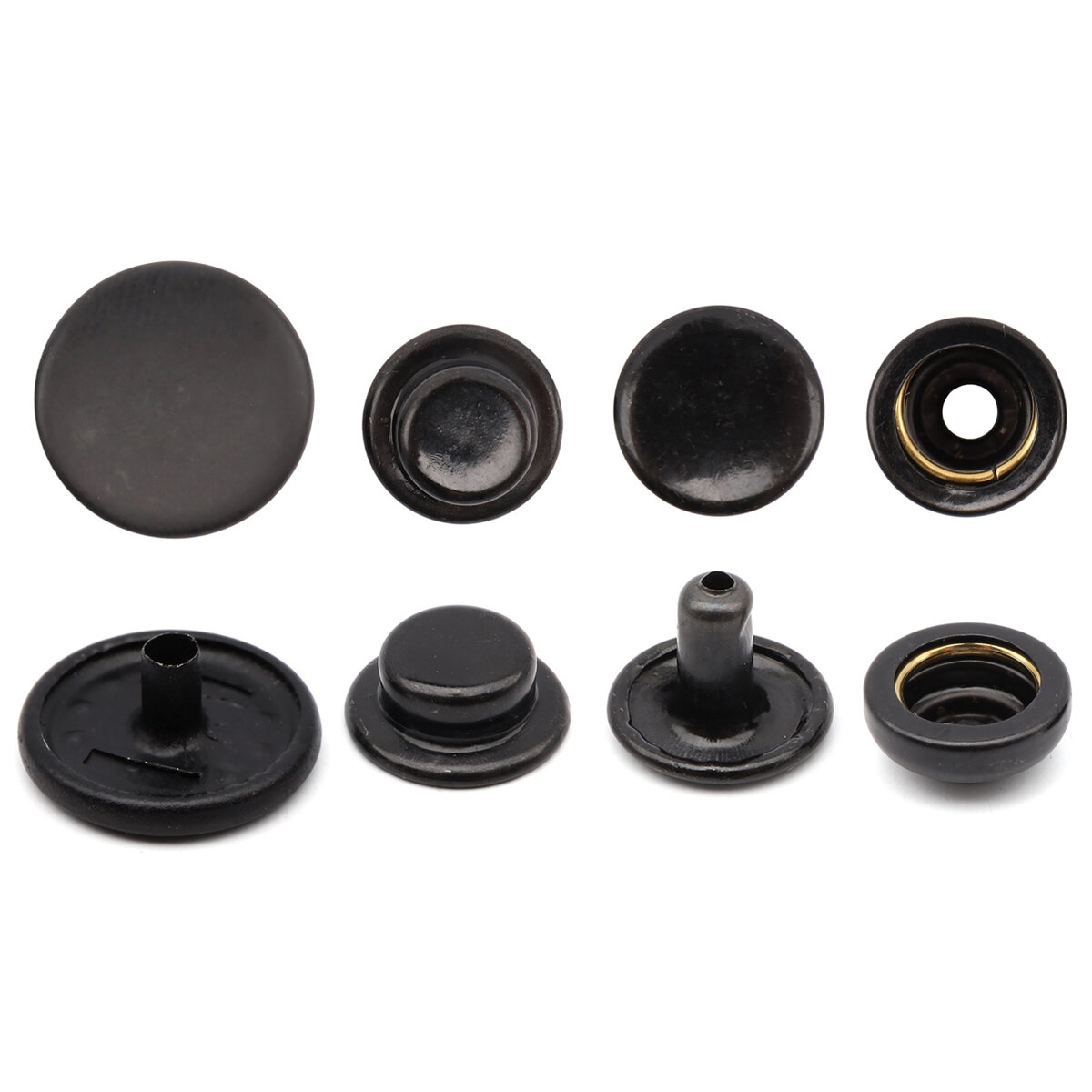 Кнопки для одежды Дельта (O-образные), 15 мм и 12 мм, 720 шт, металлические, NEW STAR (оксид)