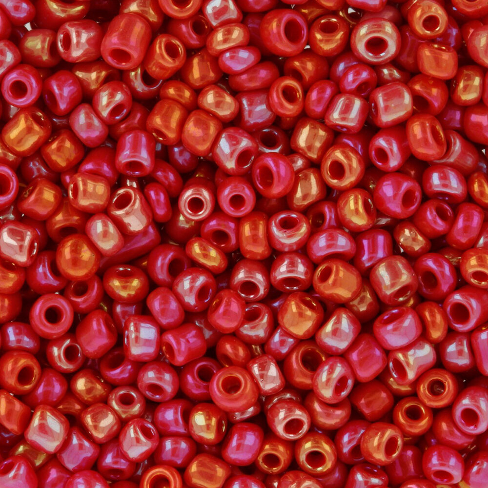Бисер "Zlatka" круглый GR 11/0 10 г №0405 св. красный