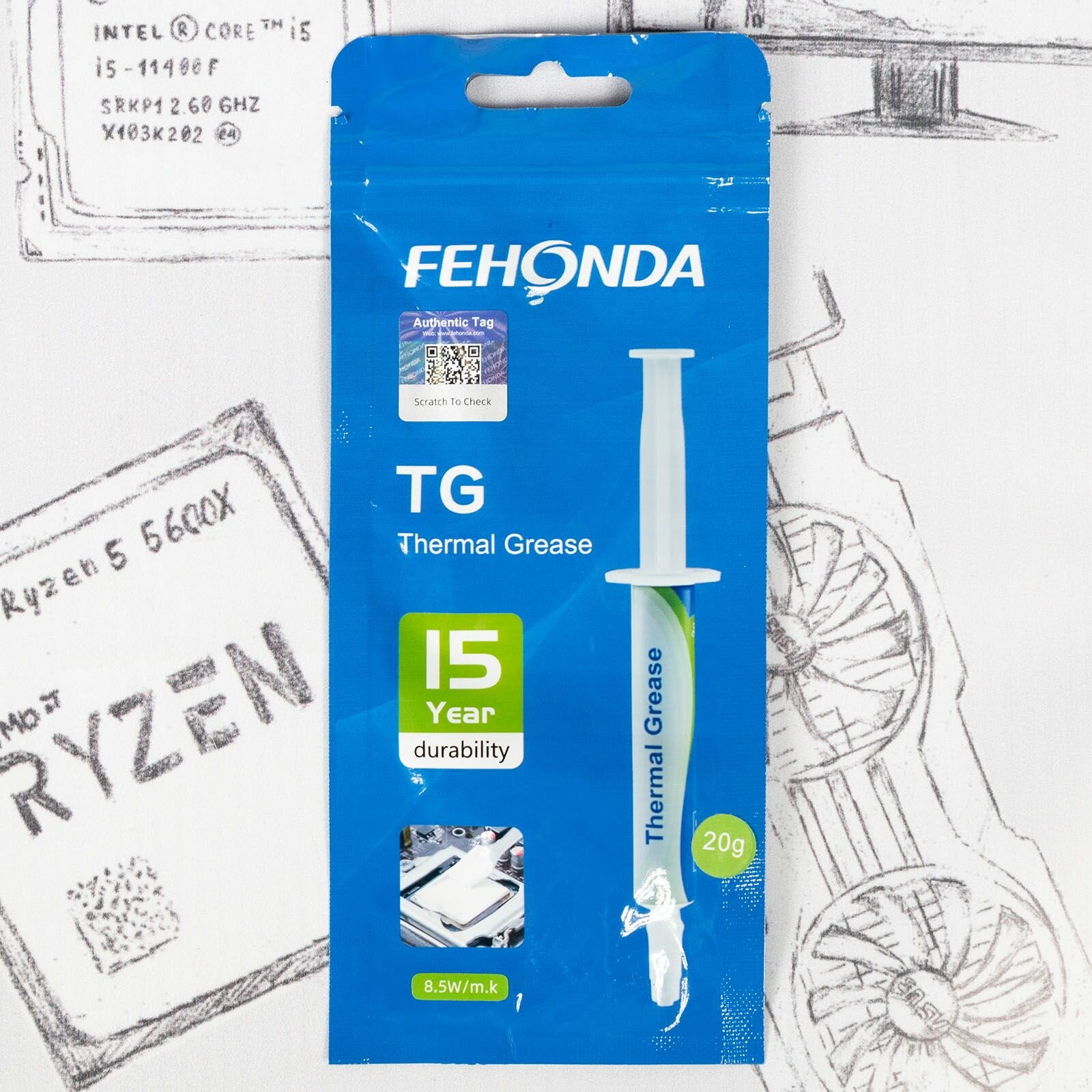 Термопаста Fehonda 20гр 8.5Вт мК — фото 1