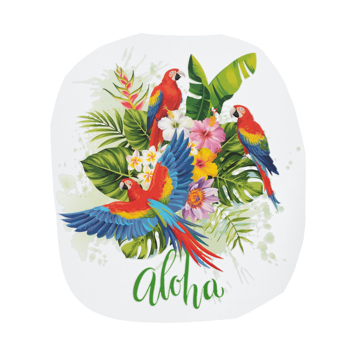 Gamma M №01-MF62 Термотрансфер М-027 Aloha 14x13 см для ткани хлопок синтетика декор одежды 1шт