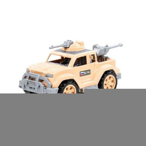 Автомобиль Пикап Легионер-Сафари военный (мини, с пулеметами) (пластик) (в сетке) (от 3 лет) 83623,