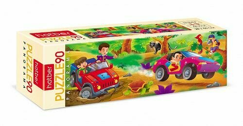 Пазлы 90 деталей. Большие гонки (панорама) 90ПЗ4_20487, (Хатбер-М)