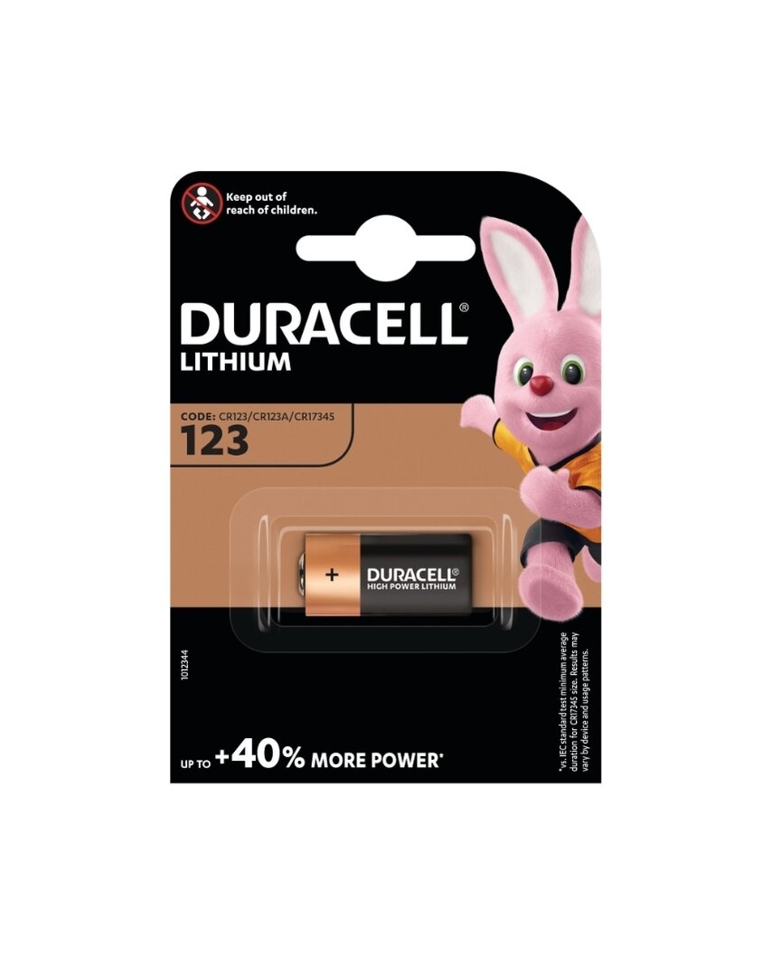 Батарейка Duracell 123, в упаковке: 1 шт.