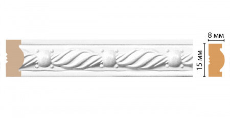 Молдинг Decomaster 105-16 В15хШ8хД2400 мм / Декомастер*