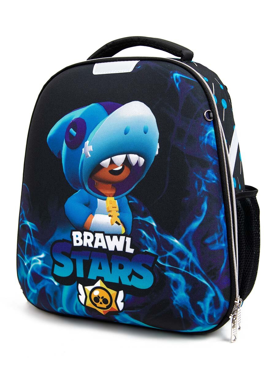 Рюкзак школьный детский Brawl Stars, ранец с ортопедической спинкой девочке, мальчику, первокласснику, подростку 4040BU