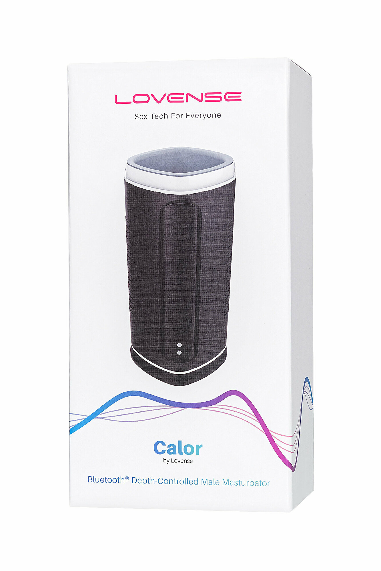 Мастурбатор Lovense Calor, интерактивный, с нагревом, водонепроницаемый, 7 режимов, чёрный