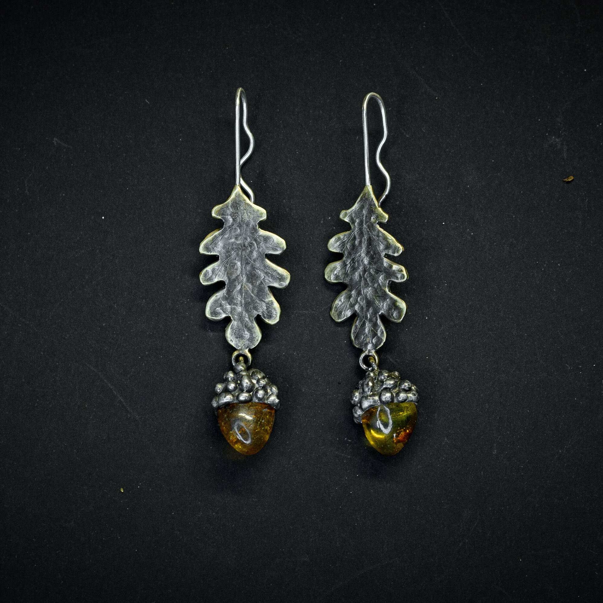 Серьги Agrias Jewelry, размер 50 мм, коричневый — фото 1