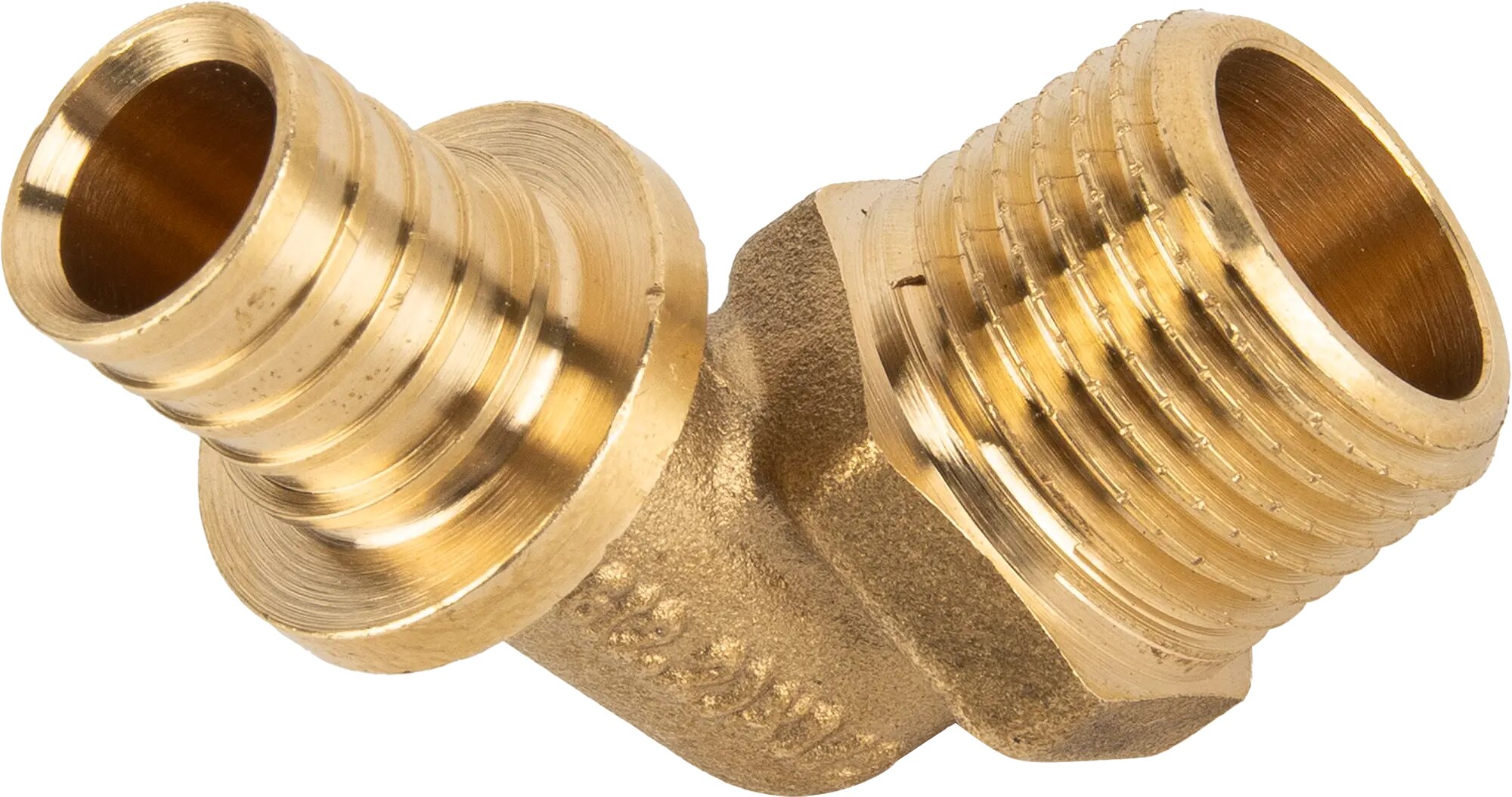 Угол комбинированный 90 гр. Ростерм 1/2x16 мм НР латунь