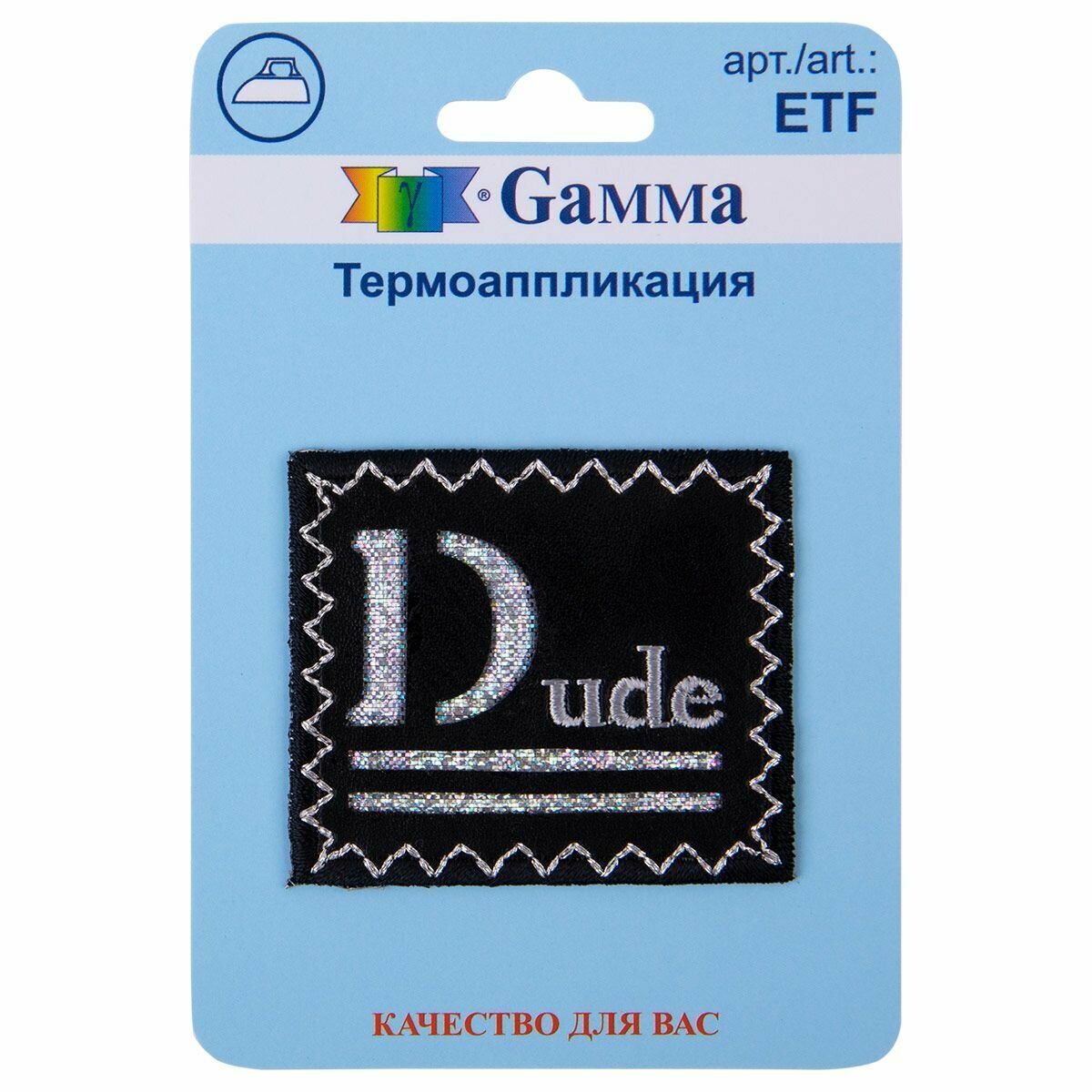 Термоаппликация "Gamma" ETF 01-342 Dude 5 х 4.3 см