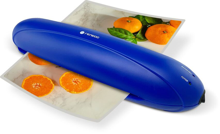 Ламинатор Heleos ЛМА4РС синий/черный A4 (75-150мкм) 25см/мин (2вал.) лам. фото