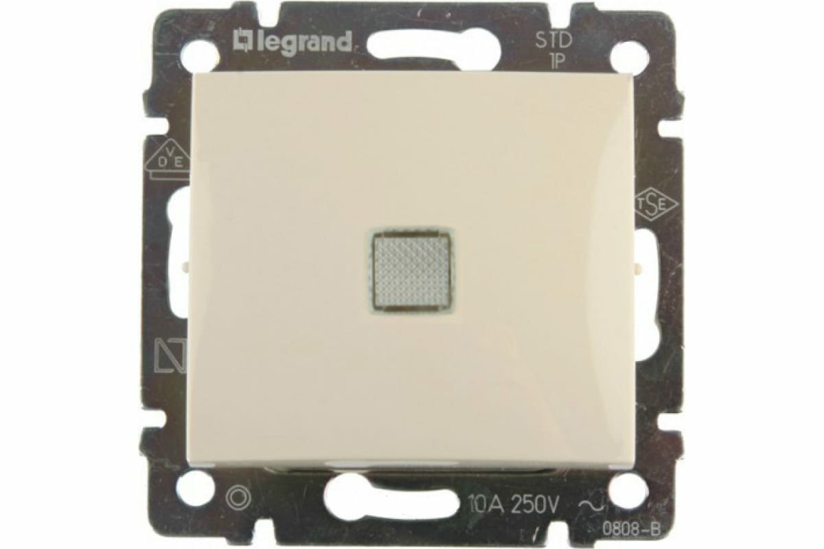 Переключатель Legrand "Valena", 1 клавиша, с индикатором, IP20 774325