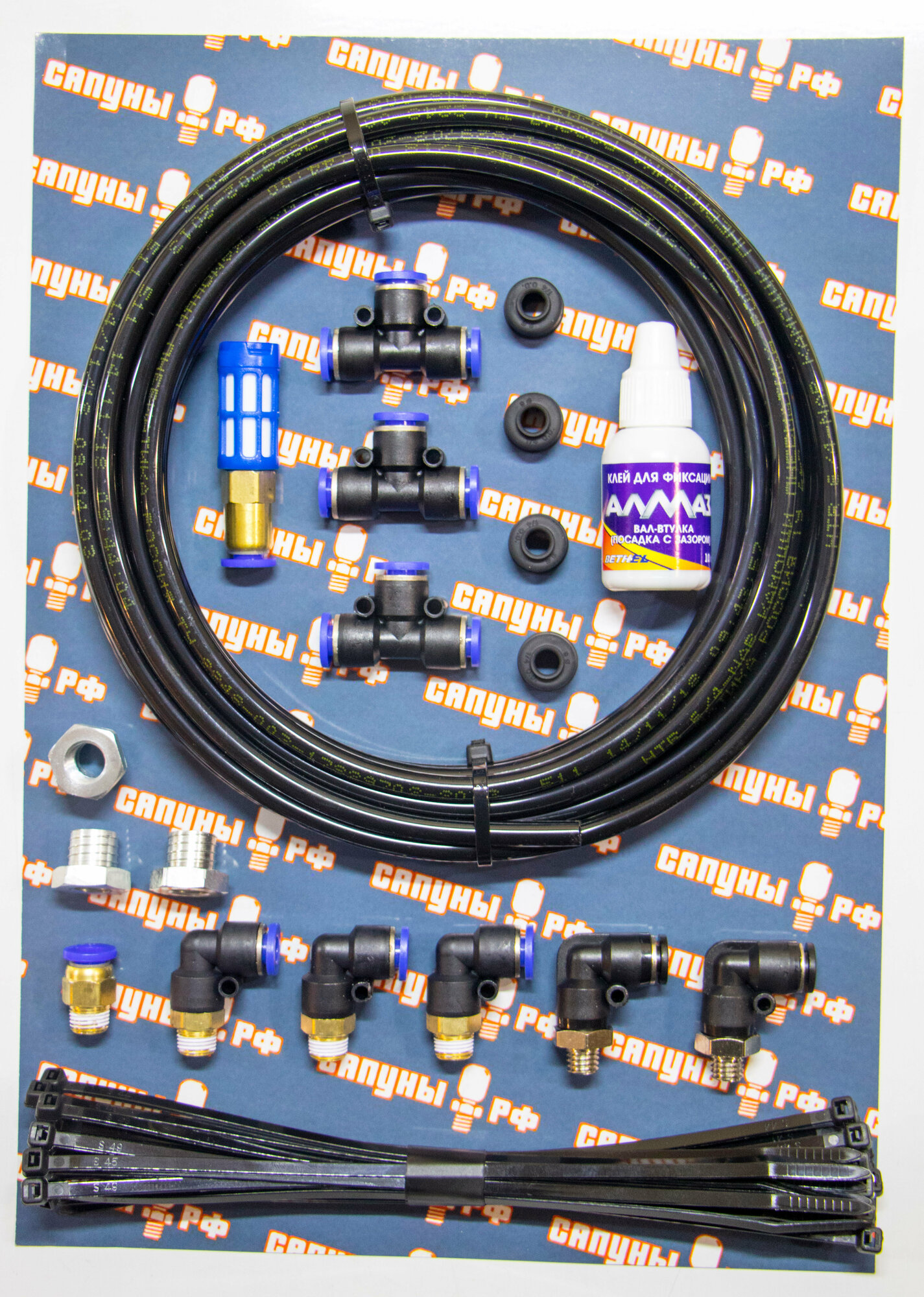 Комплект для вывода сапунов Нива/Chevrolet Niva Мосты+РК+КПП, универсальный