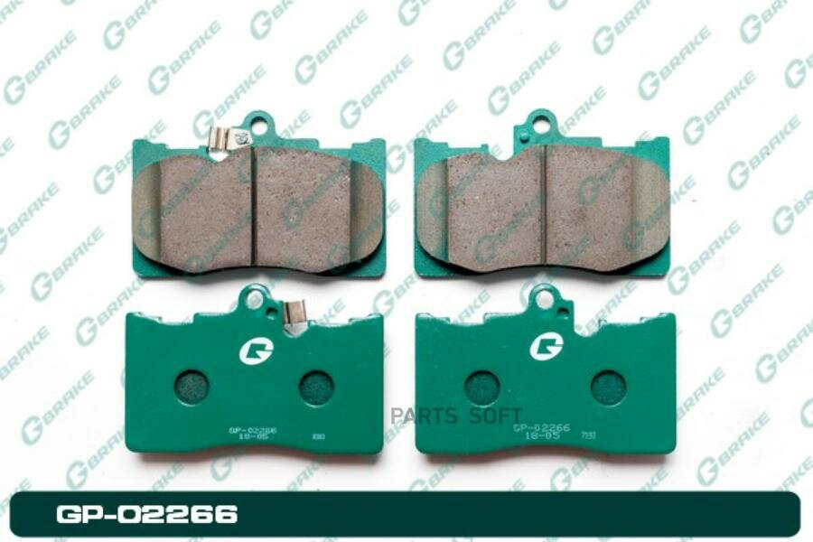 Колодки G-brake GP-02266 G-BRAKE арт. GP-02266