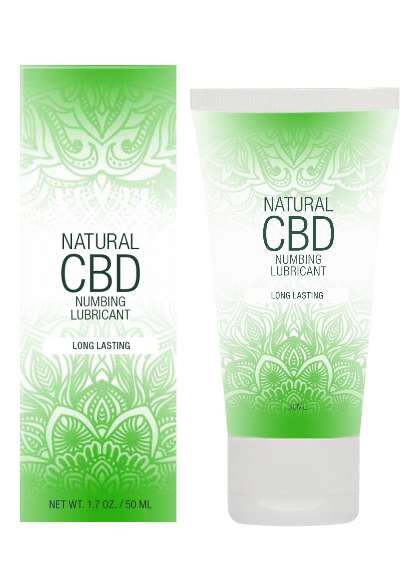 Лубрикант снижающий чувствительность Numbing Natural CBD - 50 ml, шт