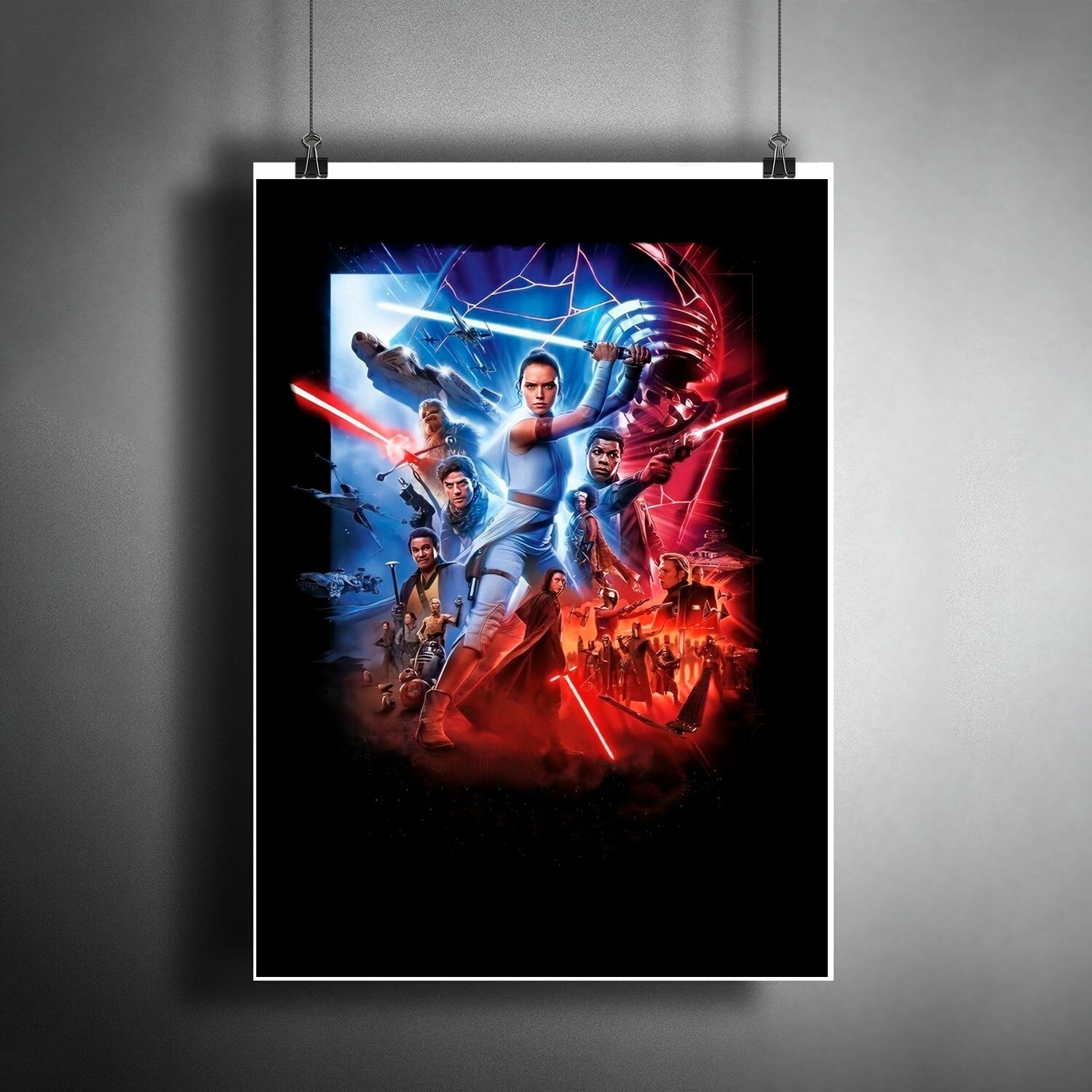 Постер плакат "Звездные войны. Пробуждение силы. Star Wars" / Декор для дома, офиса, комнаты, квартиры, детской A3 (297 x 420 мм)