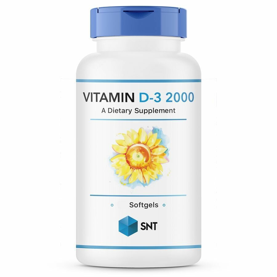 SNT Vitamin D3 2000 IU 120 softgels, СНТ Витамин Д3 2000 МЕ 120 Софтгель