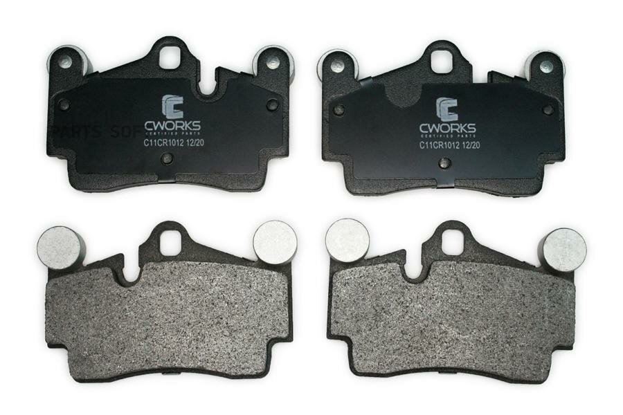 Тормозные колодки передние, Low Metallic CWORKS арт. C11CR1012