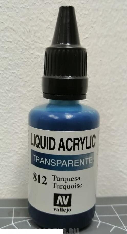 V-32 812 Liquid Acrylic 812 Бирюзовый б.32мл