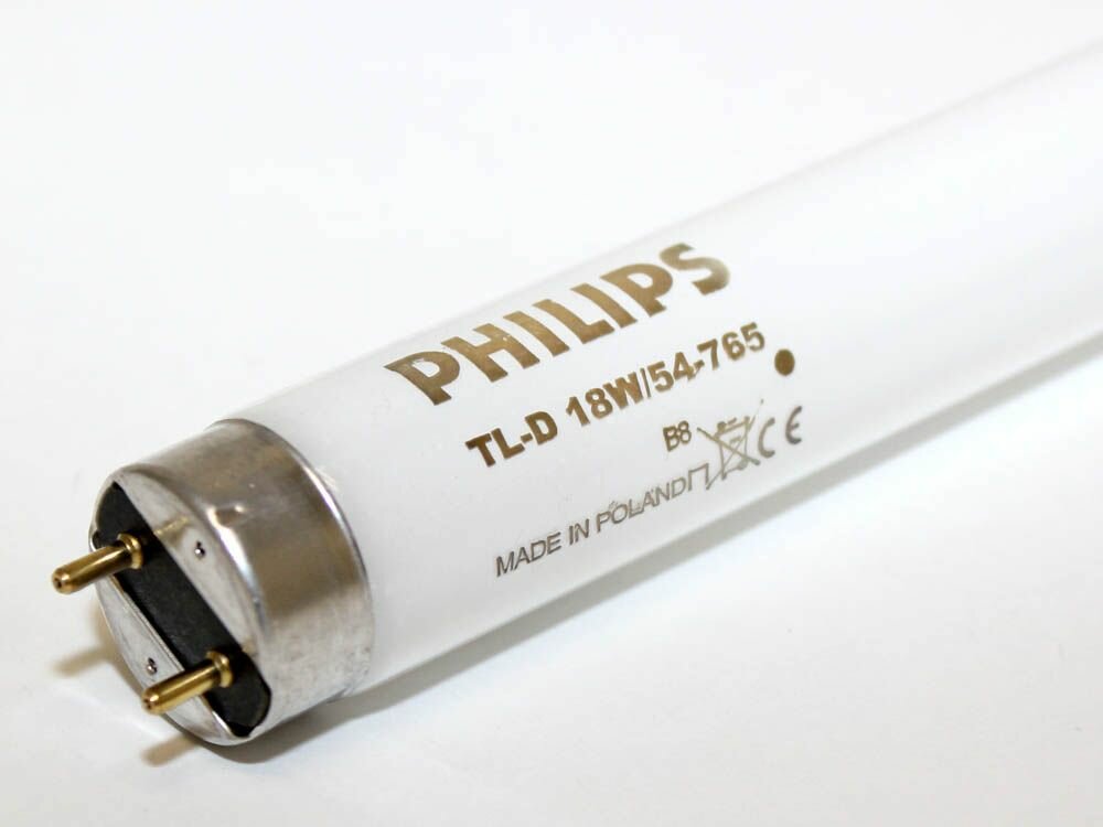 Люминесцентная лампа T8 Philips TL-D 18W/54-765 G13, 590 mm ( 25 штук )