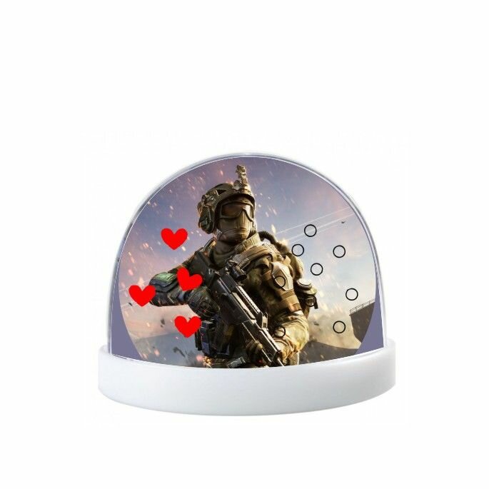 Водяной шар Warface, Варфейс №7, Искусственный снег
